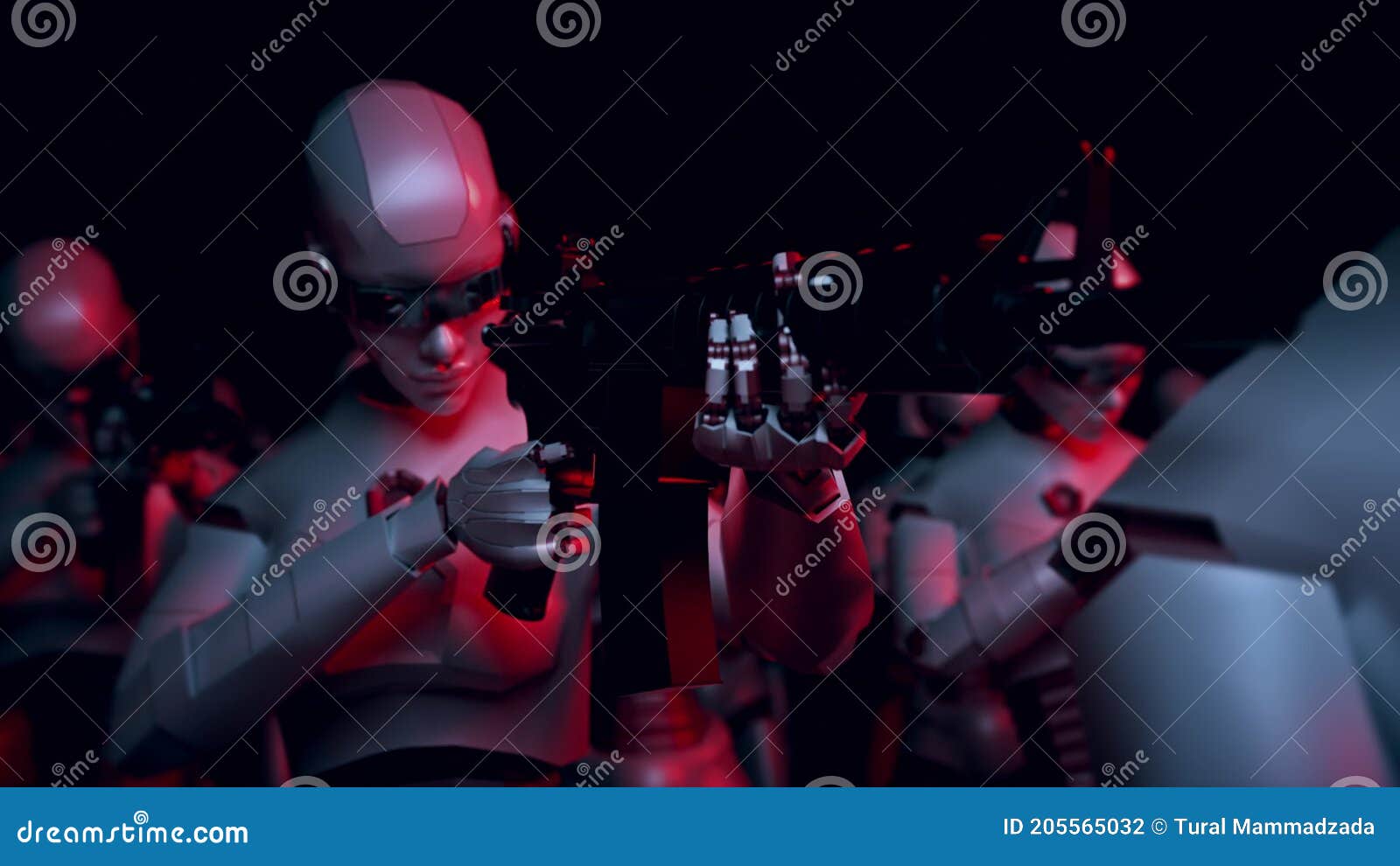 Modern Cyber Robots Army with Artificial Intelligence in Red Alert ...