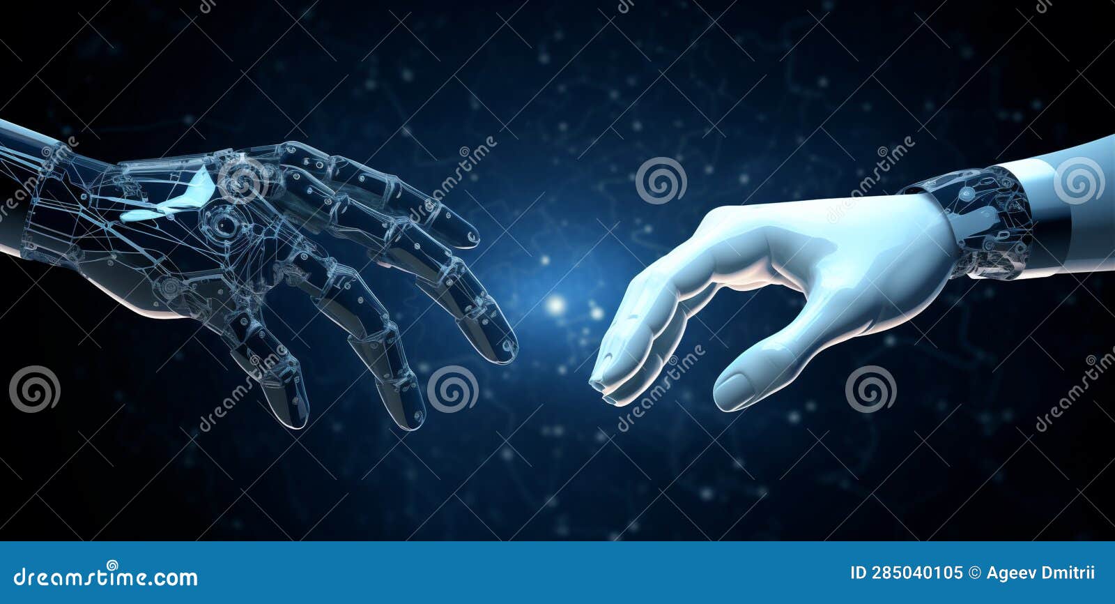 Modern Cyber Science Computer Bionic Technology Arm Artificial Future ...