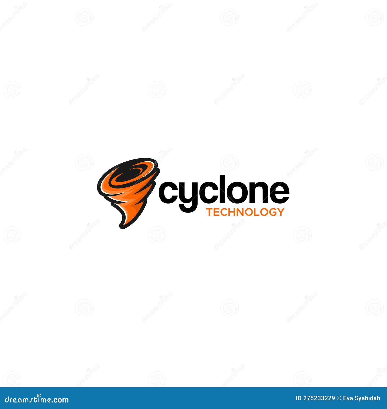 Modern Cyclone Technology Twister Logo Design Stock Vector ...