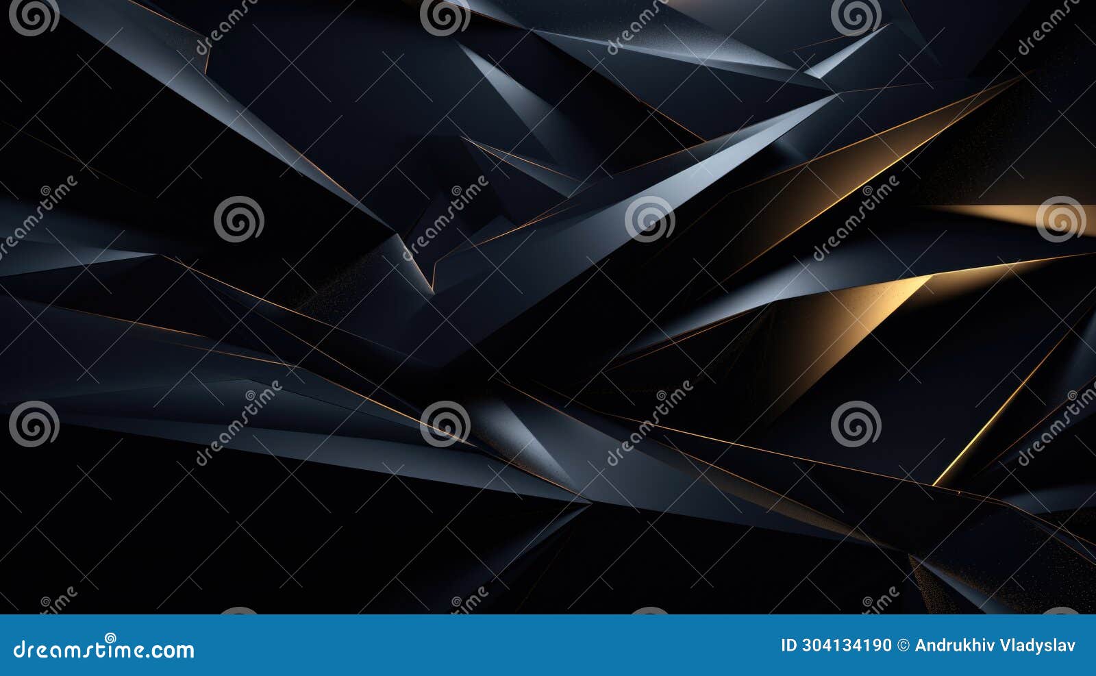 Modern 3D Background with Abstract Dark Shape, Abstract Illustration ...