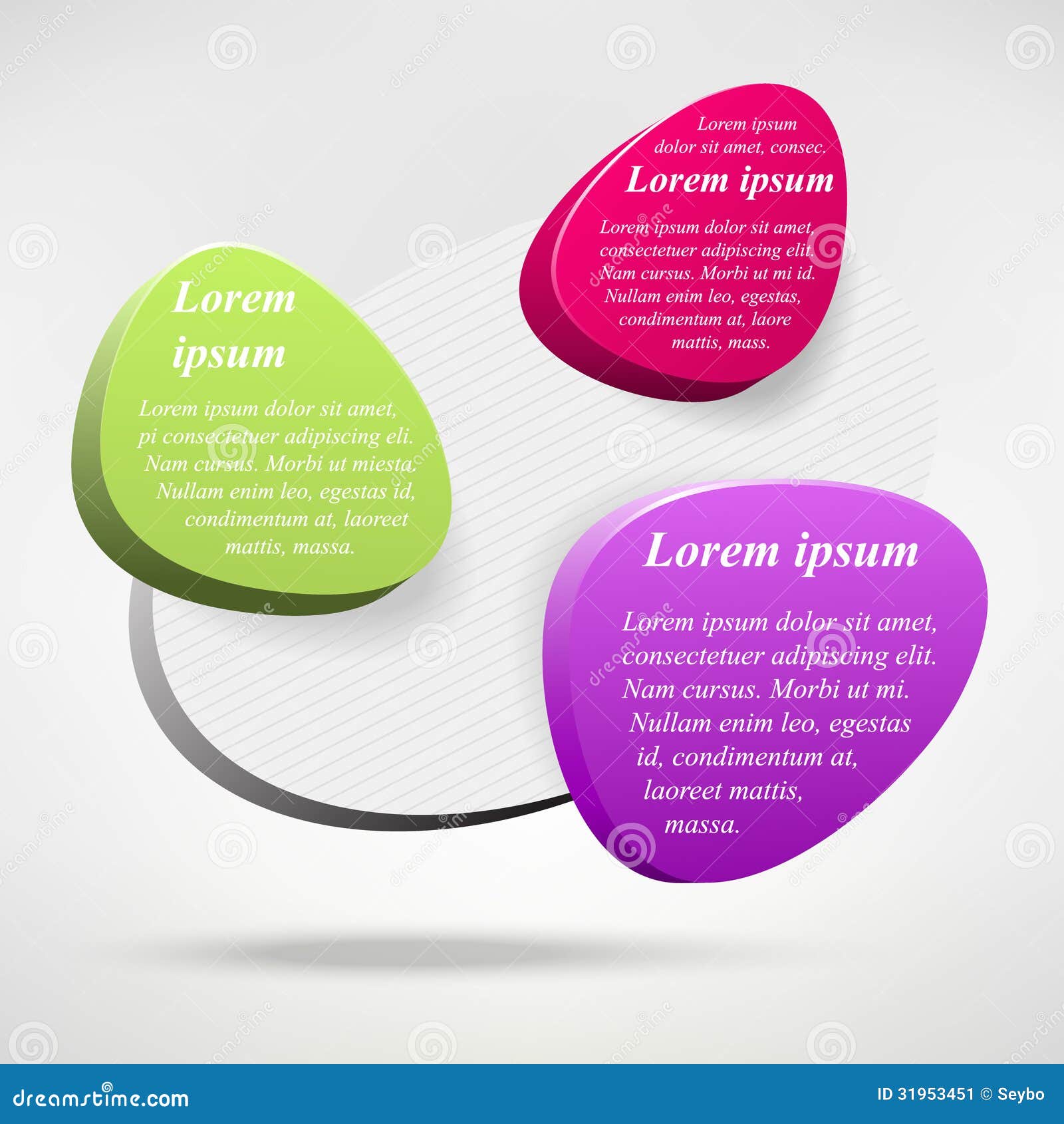 Modern 3D Boards Design Layout. Vector Stock Vector - Illustration of ...