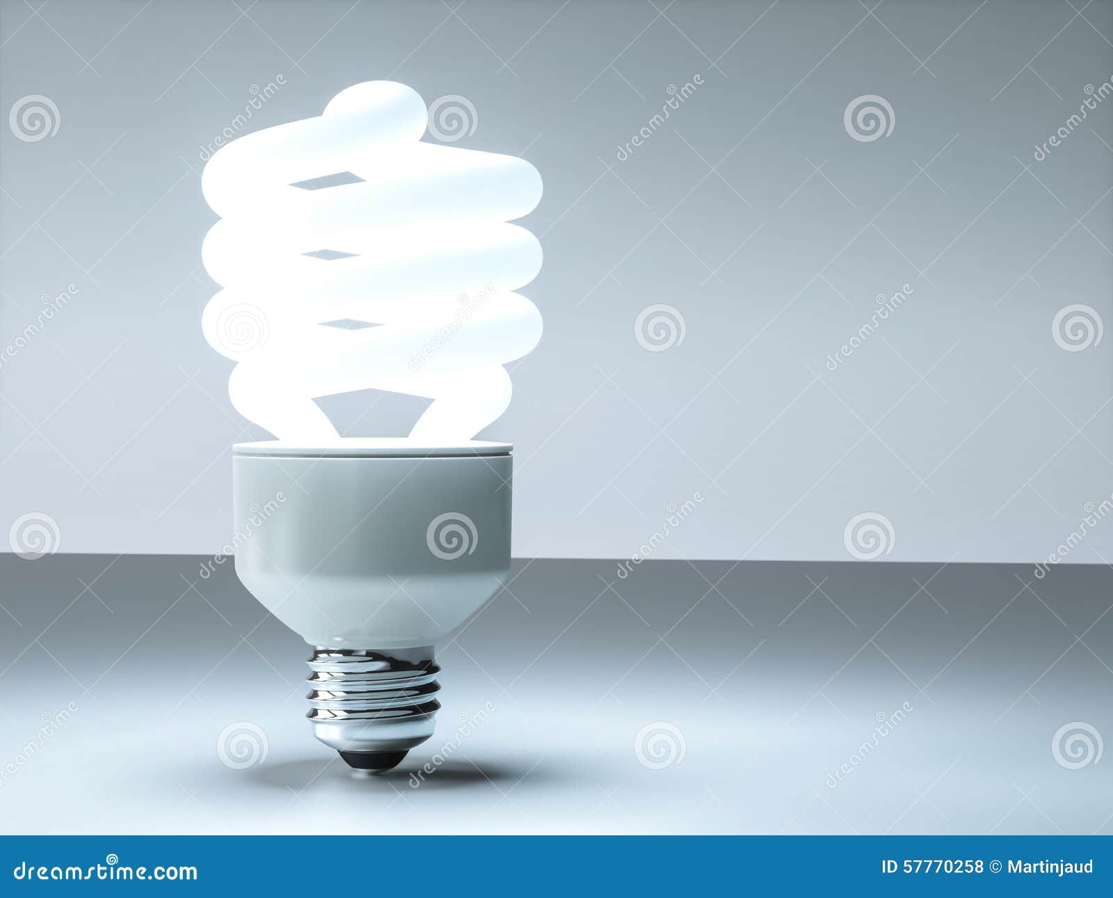 Modern 3D Cfl Lightbulb Design Stock Photography | CartoonDealer.com ...