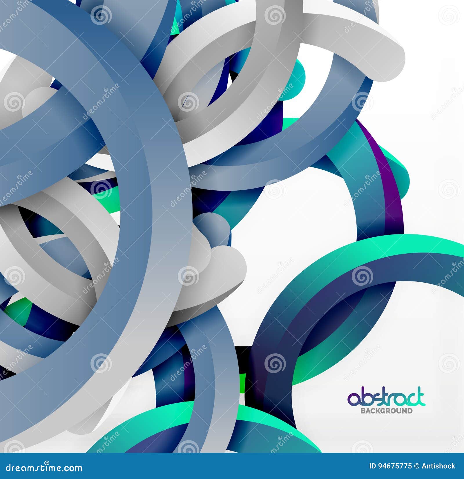 Modern 3d Geometrical Style Background, Arch Circular Lines Stock ...