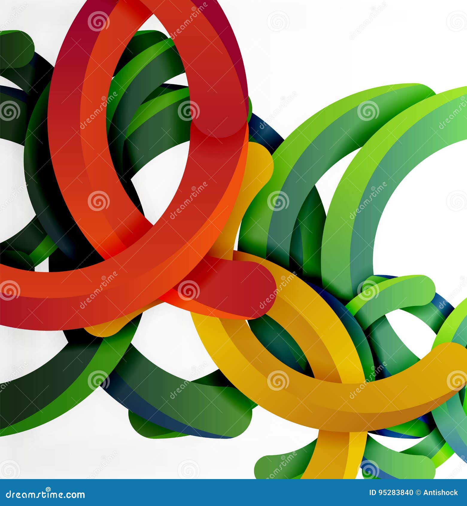 Modern 3d Geometrical Style Background, Arch Circular Lines Stock ...