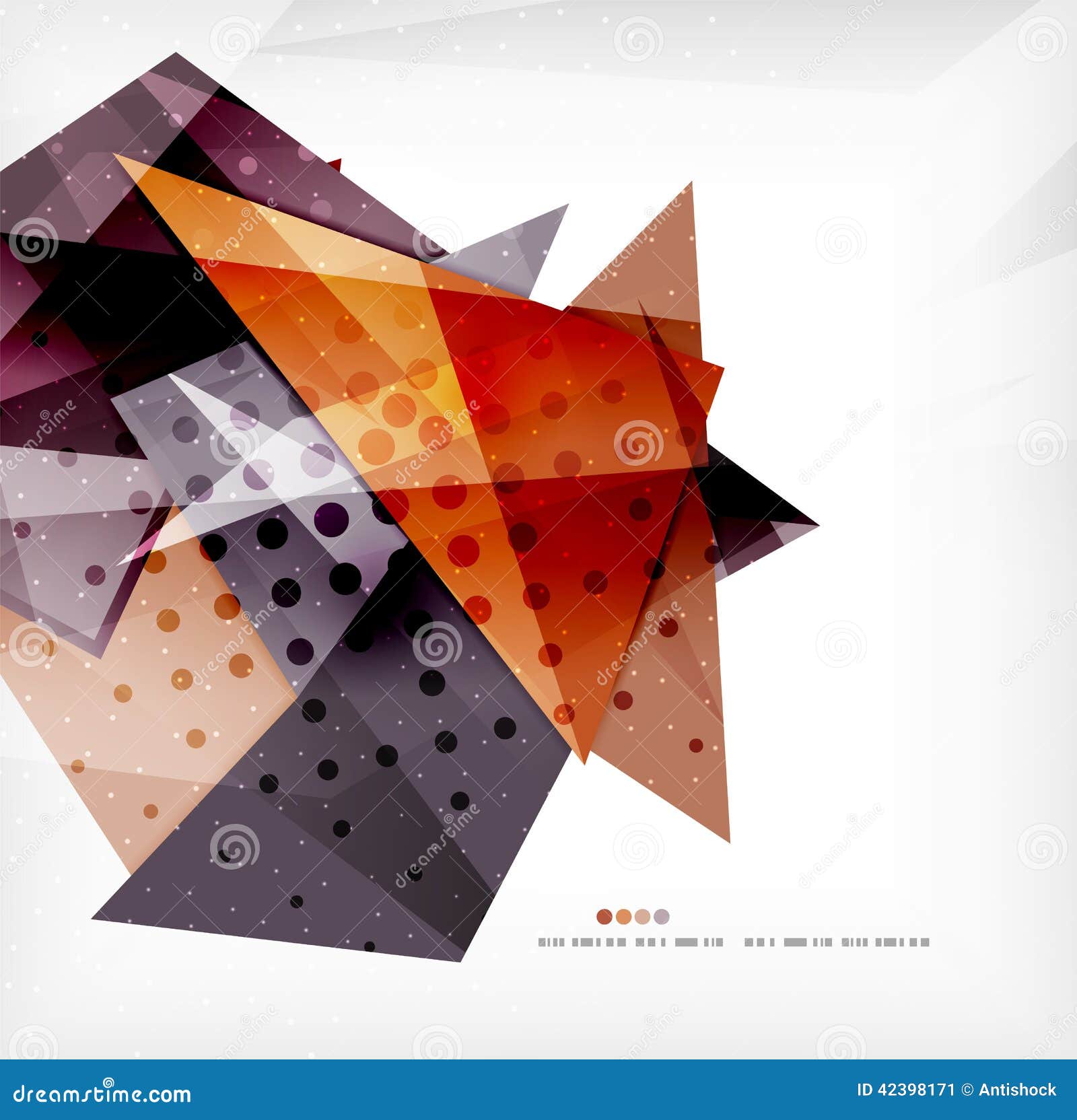Modern 3d Glossy Overlapping Triangles Stock Vector - Illustration of ...