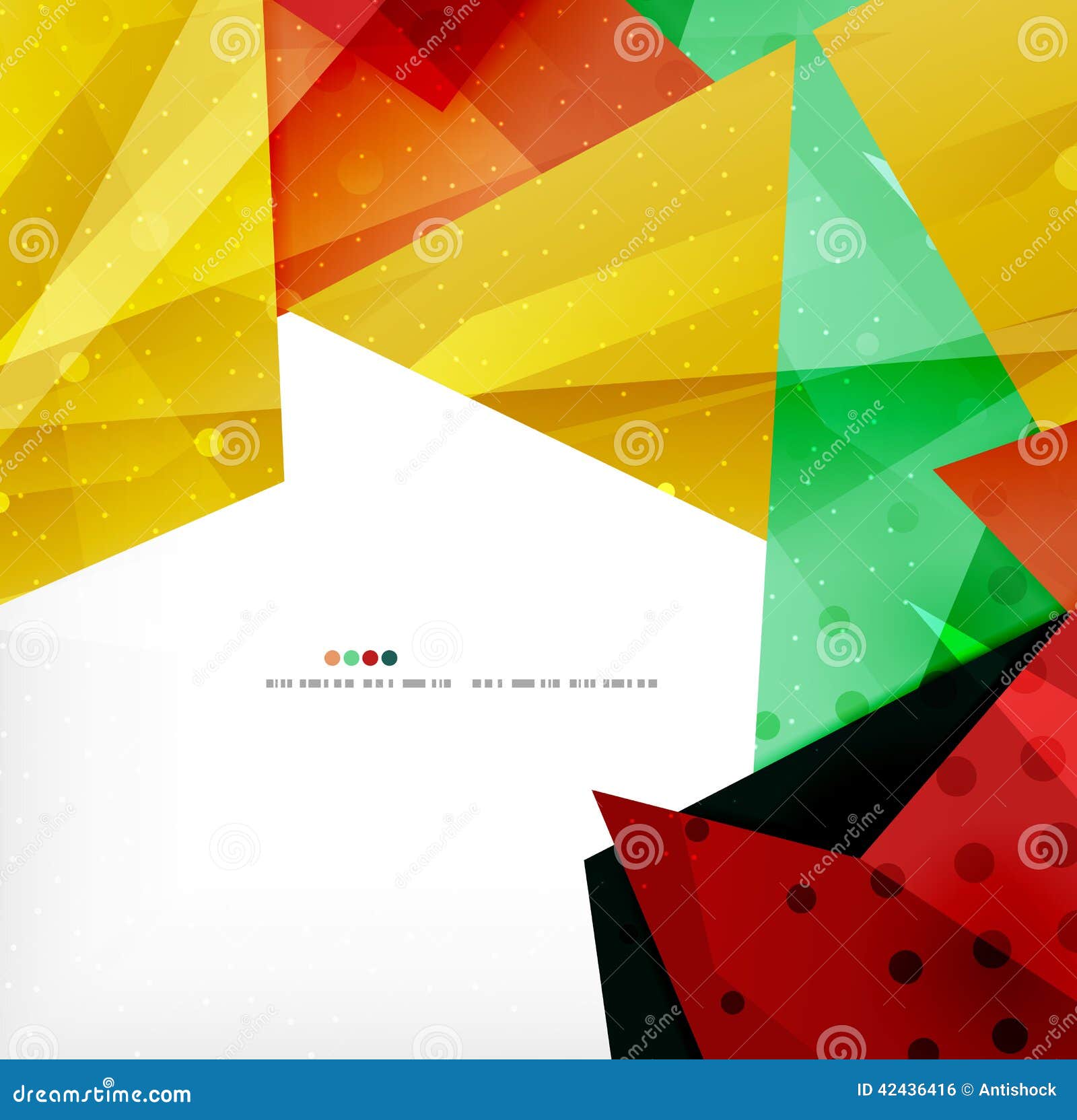 Modern 3d Glossy Overlapping Triangles Stock Vector - Illustration of ...