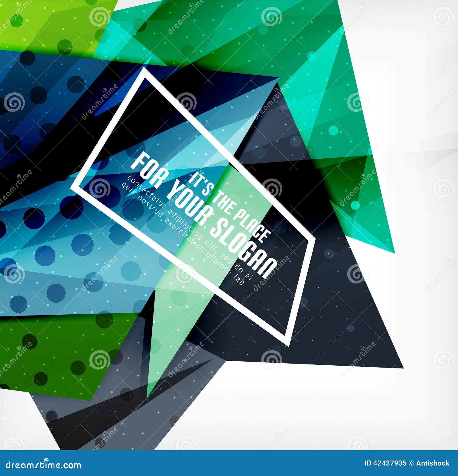 Modern 3d Glossy Overlapping Triangles Stock Vector - Illustration of ...