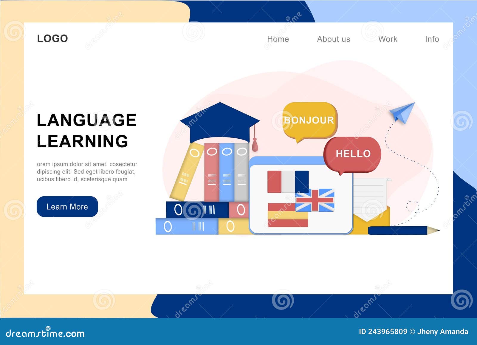 Modern 3D Isometric of Online Languages Learning, Language Courses ...