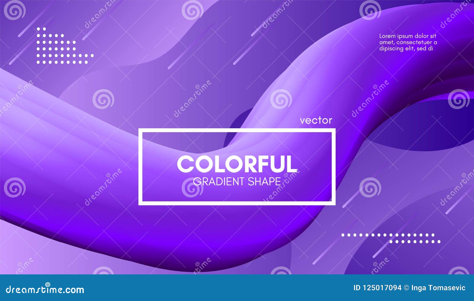 Modern 3d Liquid Shape. Wave Abstract Background. Stock Vector ...