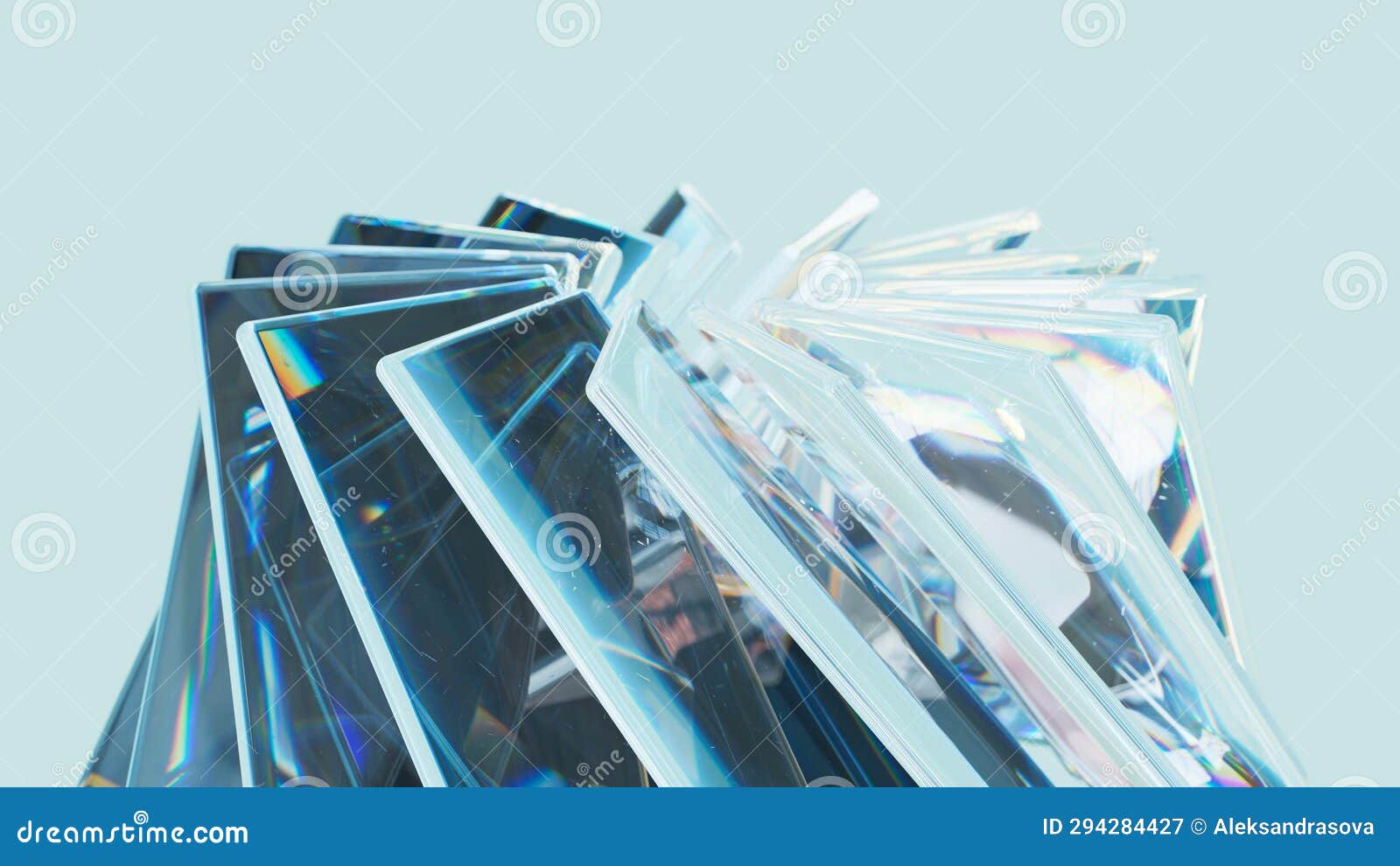 Modern 3D Material Design Backdrop. Science Theme. Illuminated Glass ...