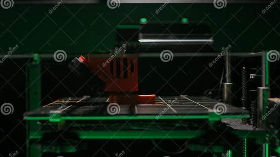 Modern 3d Printer Computer Machine Making Figure. 3d Engineering ...