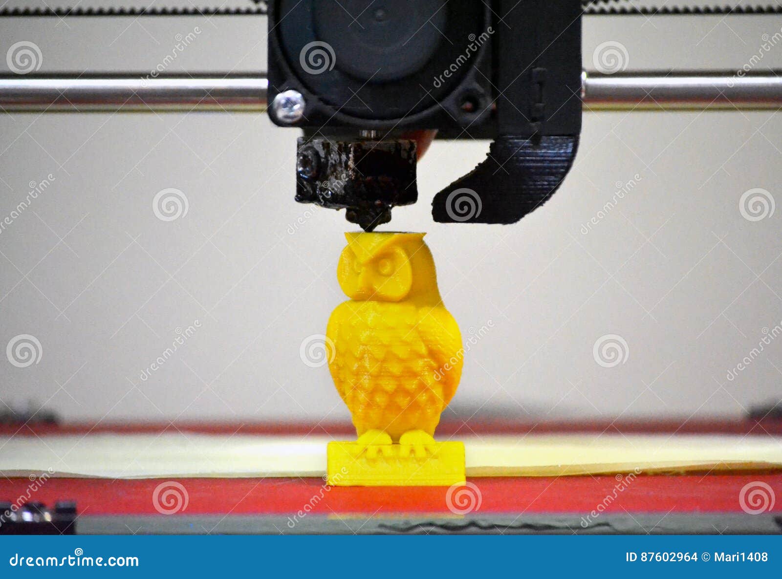 Modern 3D Printer Printing Figure Close-up. Stock Photo - Image of ...
