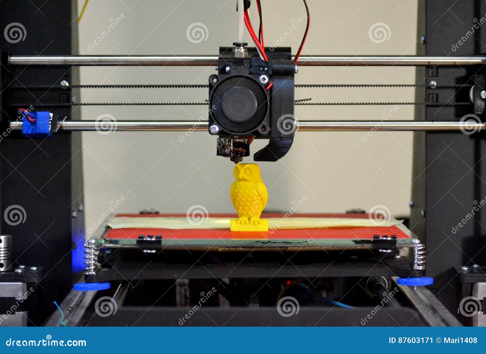 Modern 3D Printer Printing Figure Close-up. Stock Image - Image of ...