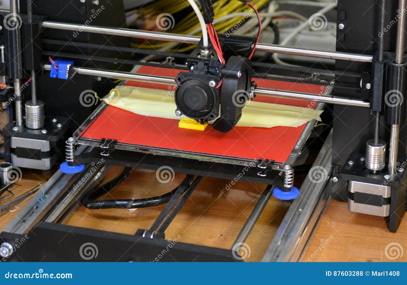 Modern 3D Printer Printing Figure Close-up. Stock Photo - Image of ...