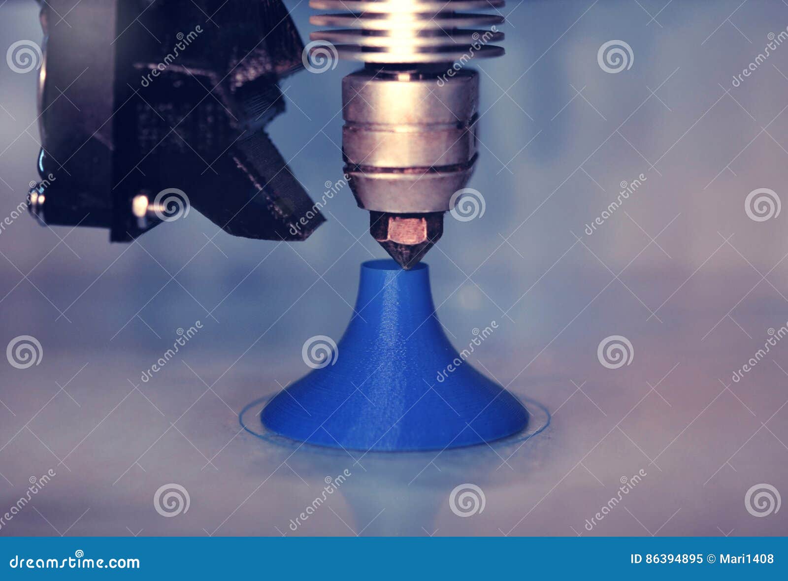 Modern 3D Printer Printing Figure Close-up Stock Image - Image of ...