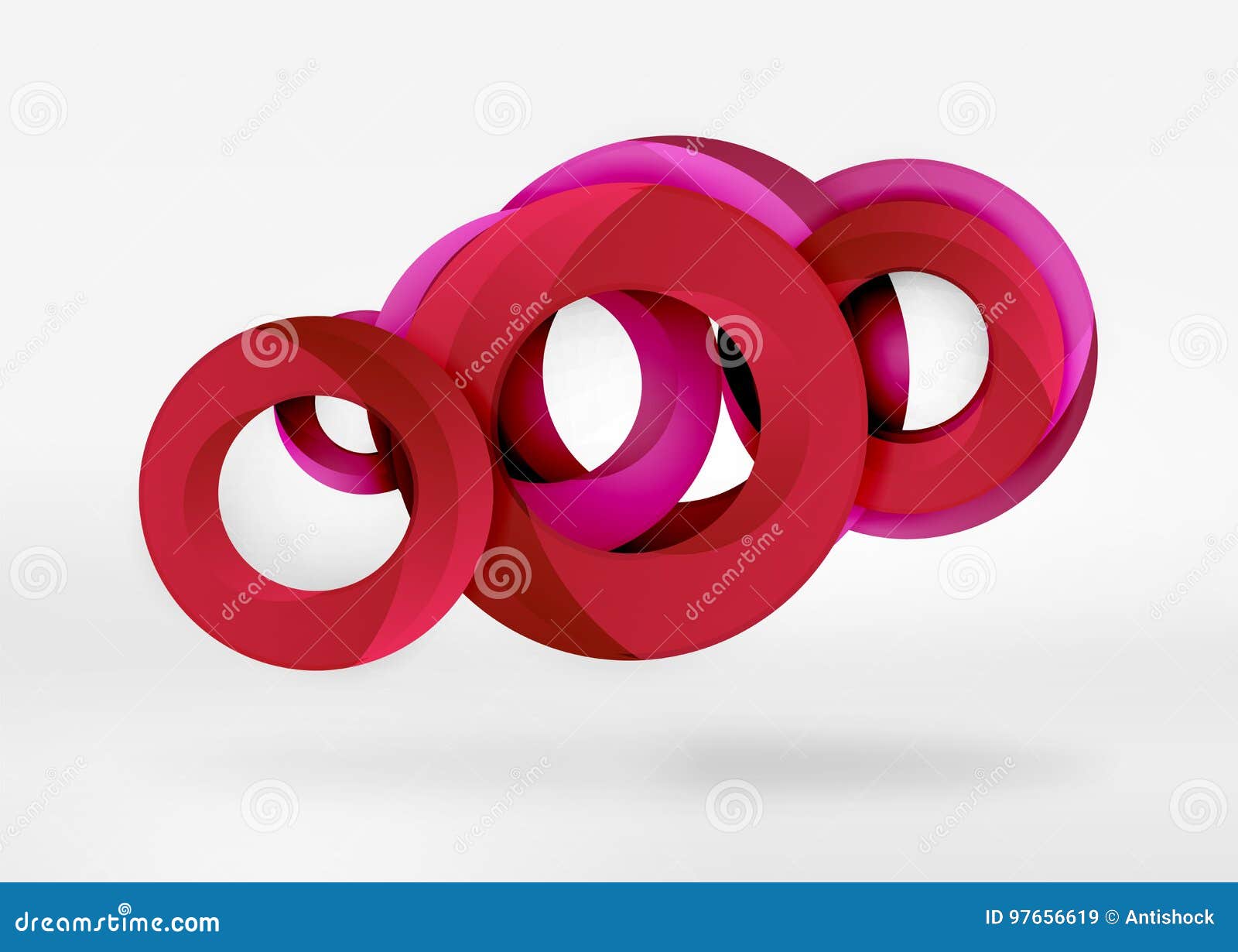Modern 3d Ring Vector Abstract Background Stock Vector - Illustration ...