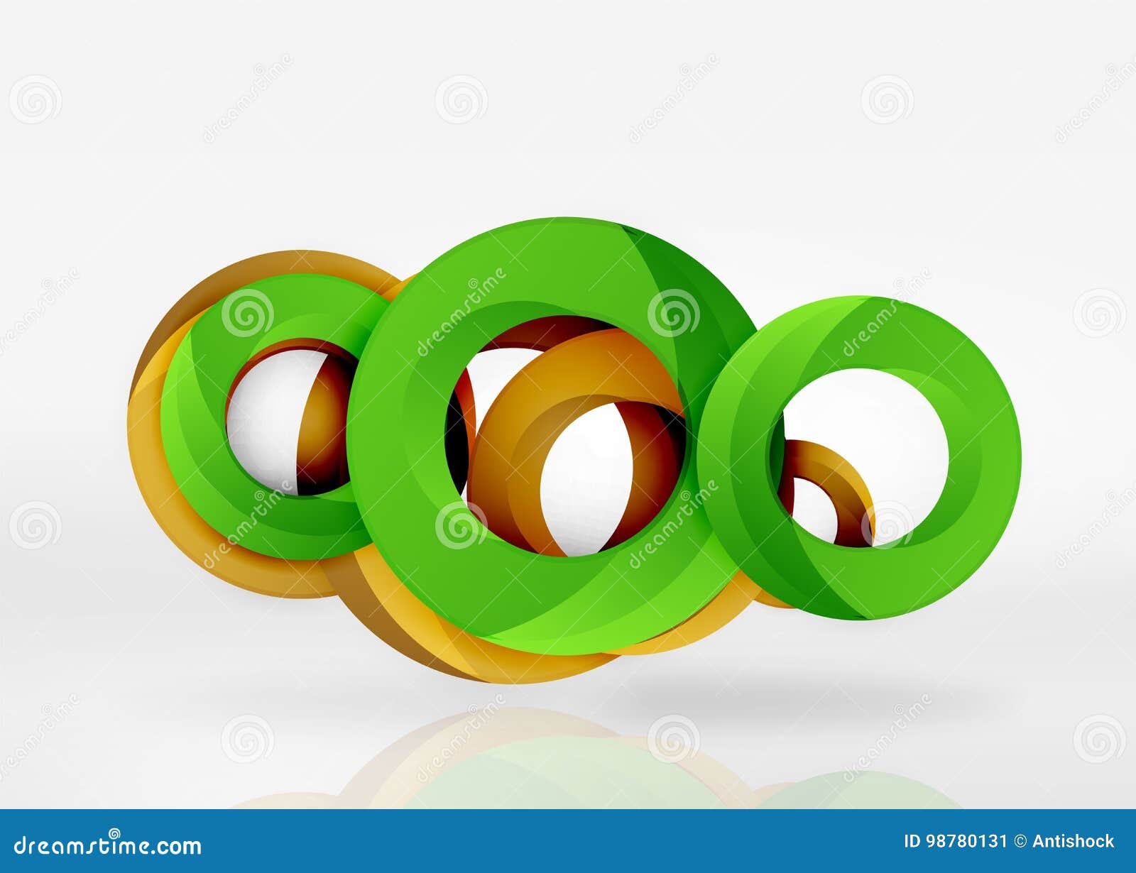 Modern 3d Ring Vector Abstract Background Stock Vector - Illustration ...