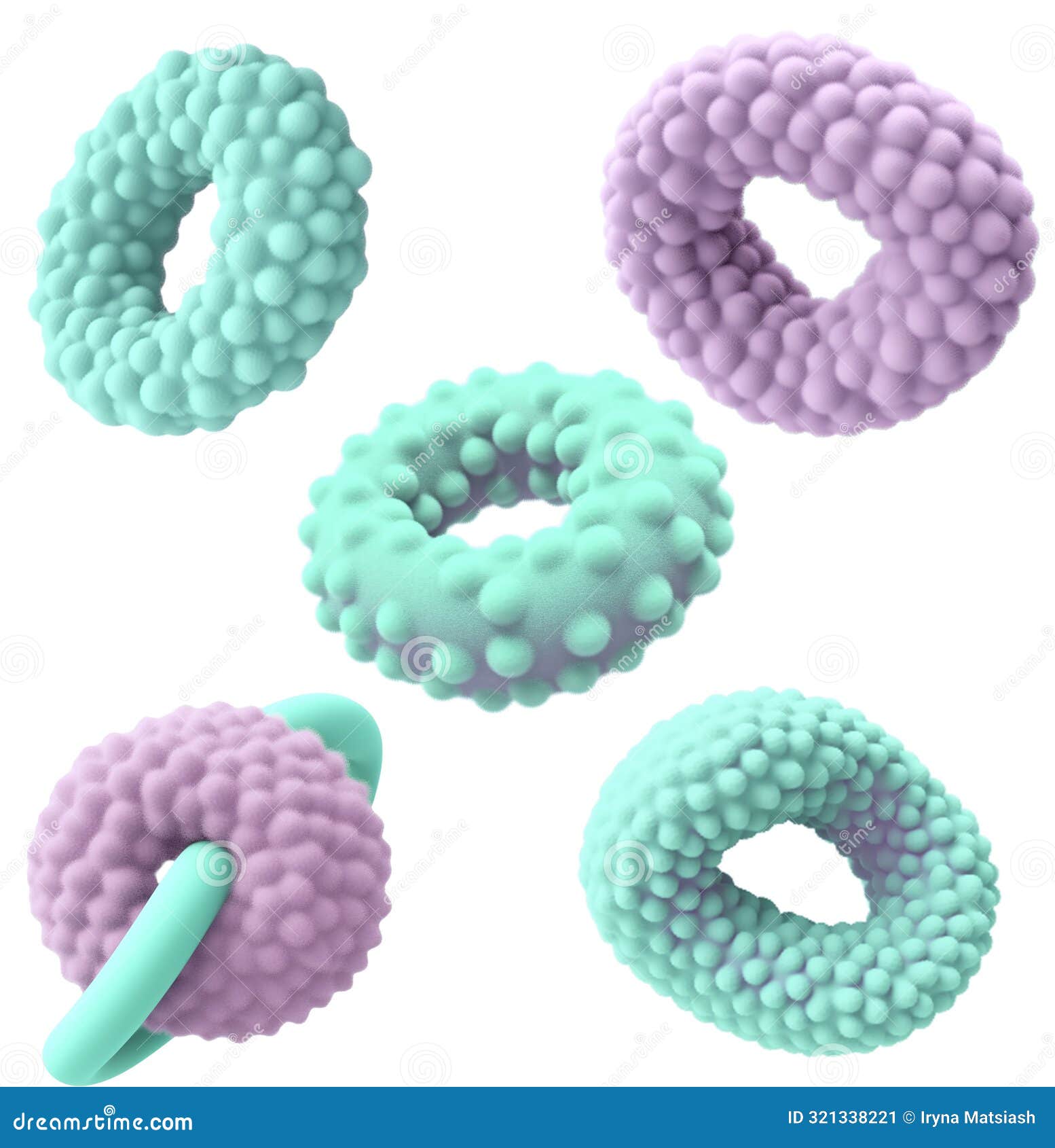 Modern 3D Shapes Graphics Objects Stock Illustration - Illustration of ...