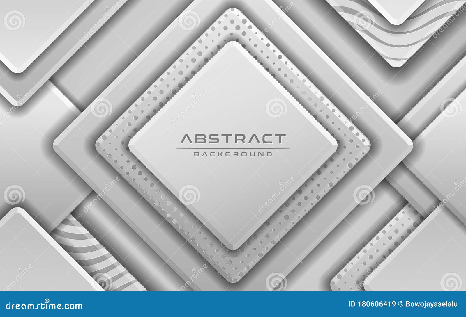 Modern 3D Style White Background. Rectangle Background with a ...