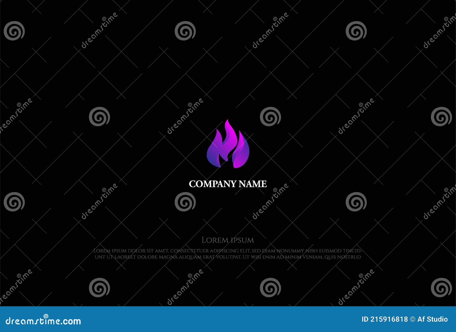 Modern 3D Violet Fire Flame Logo Design Vector Stock Vector ...