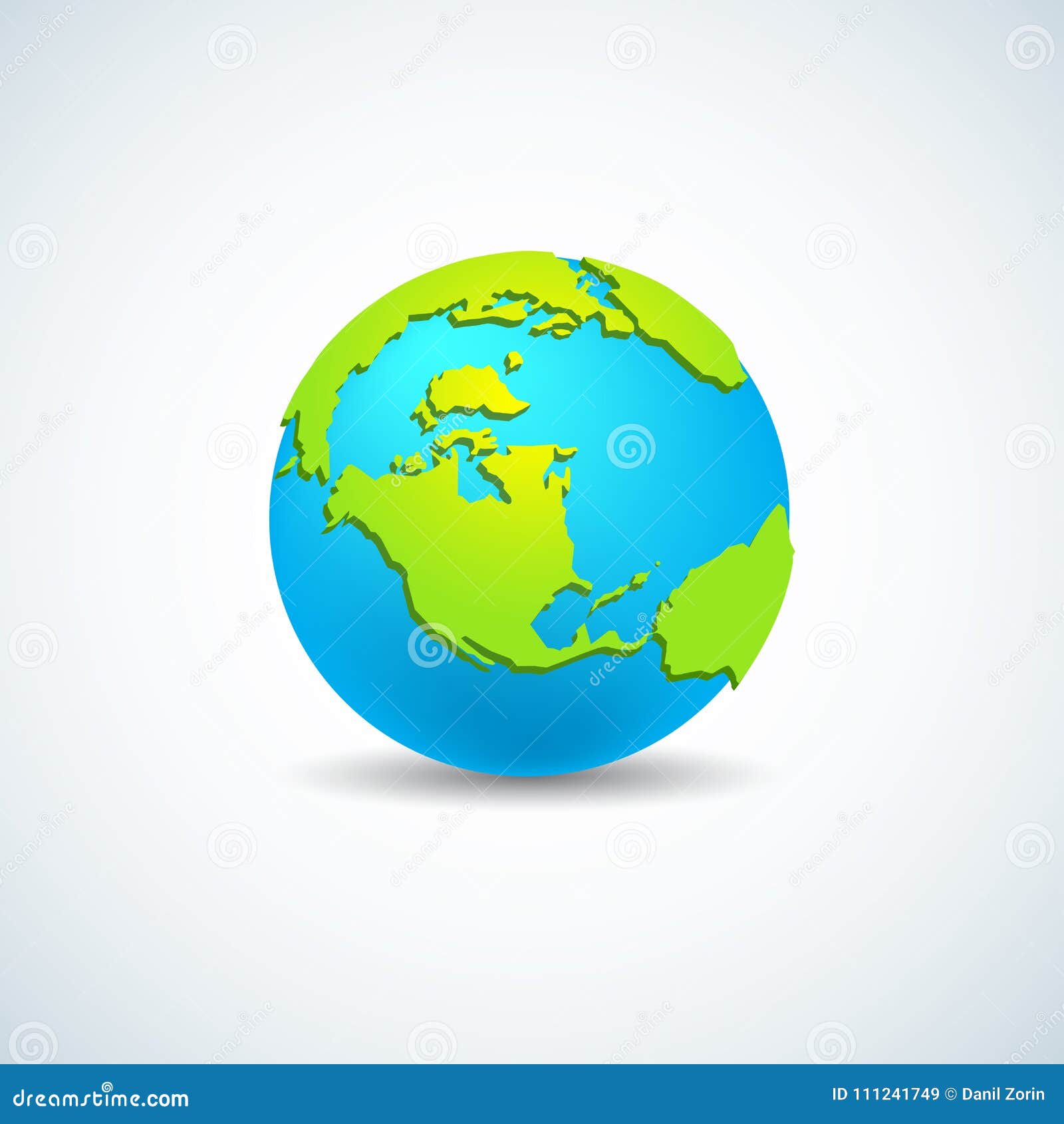 Modern 3d World Map Concept Isolated on Transparent Background. World ...