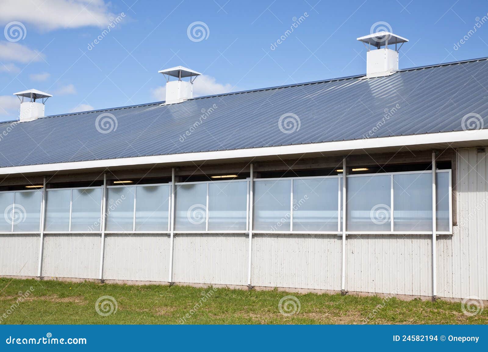 Modern Dairy Barn stock photo. Image of outside, color - 24582194