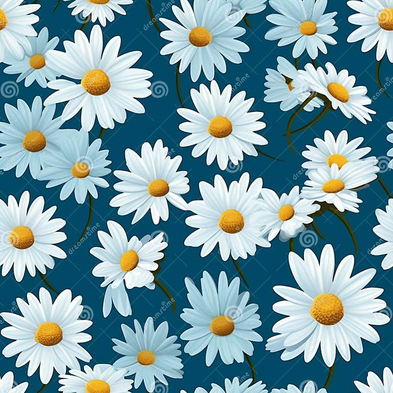 Modern Daisy Motif for Modern Design Stock Illustration - Illustration ...