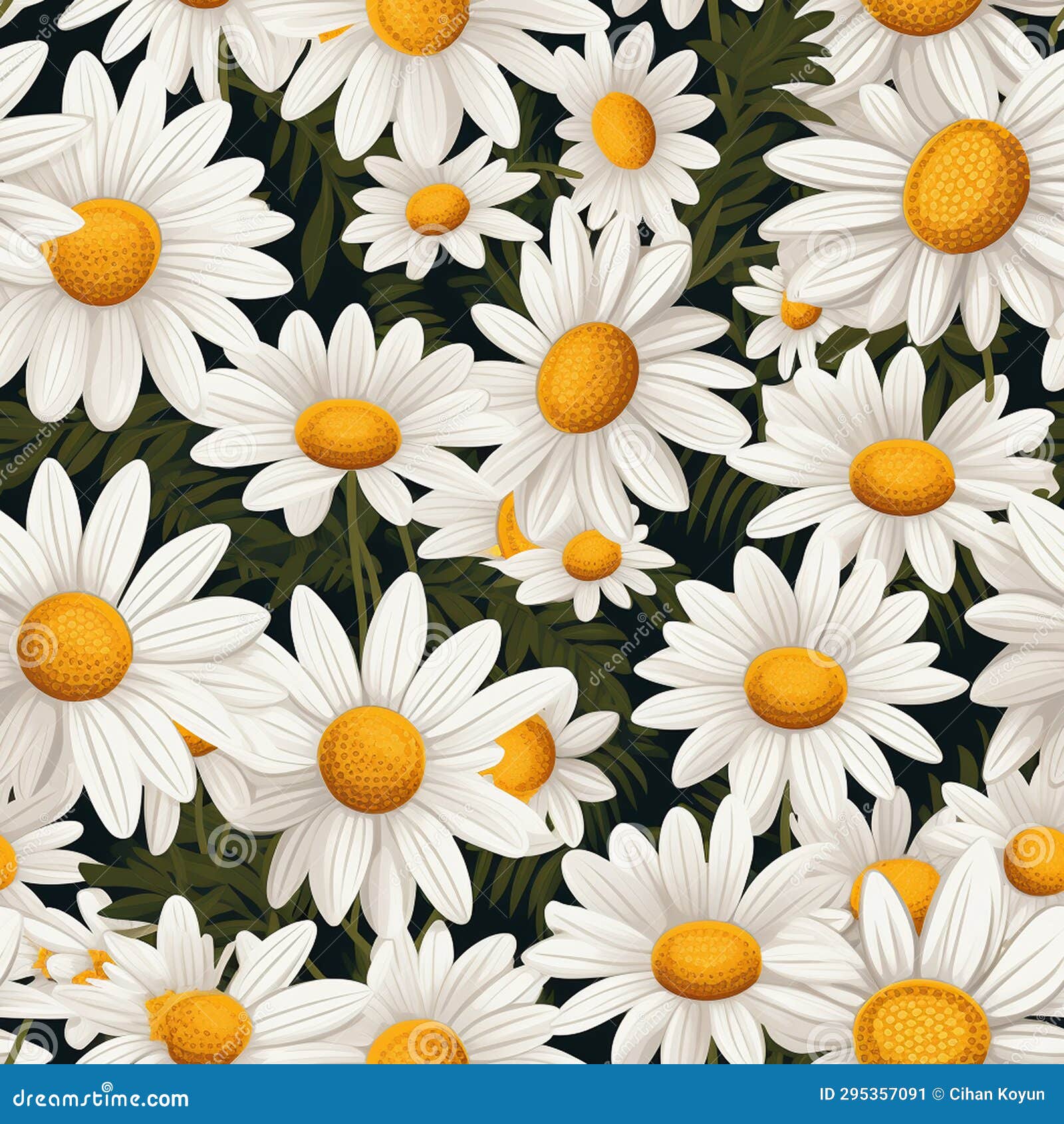 Modern Daisy Style for Modern Style Stock Illustration - Illustration ...