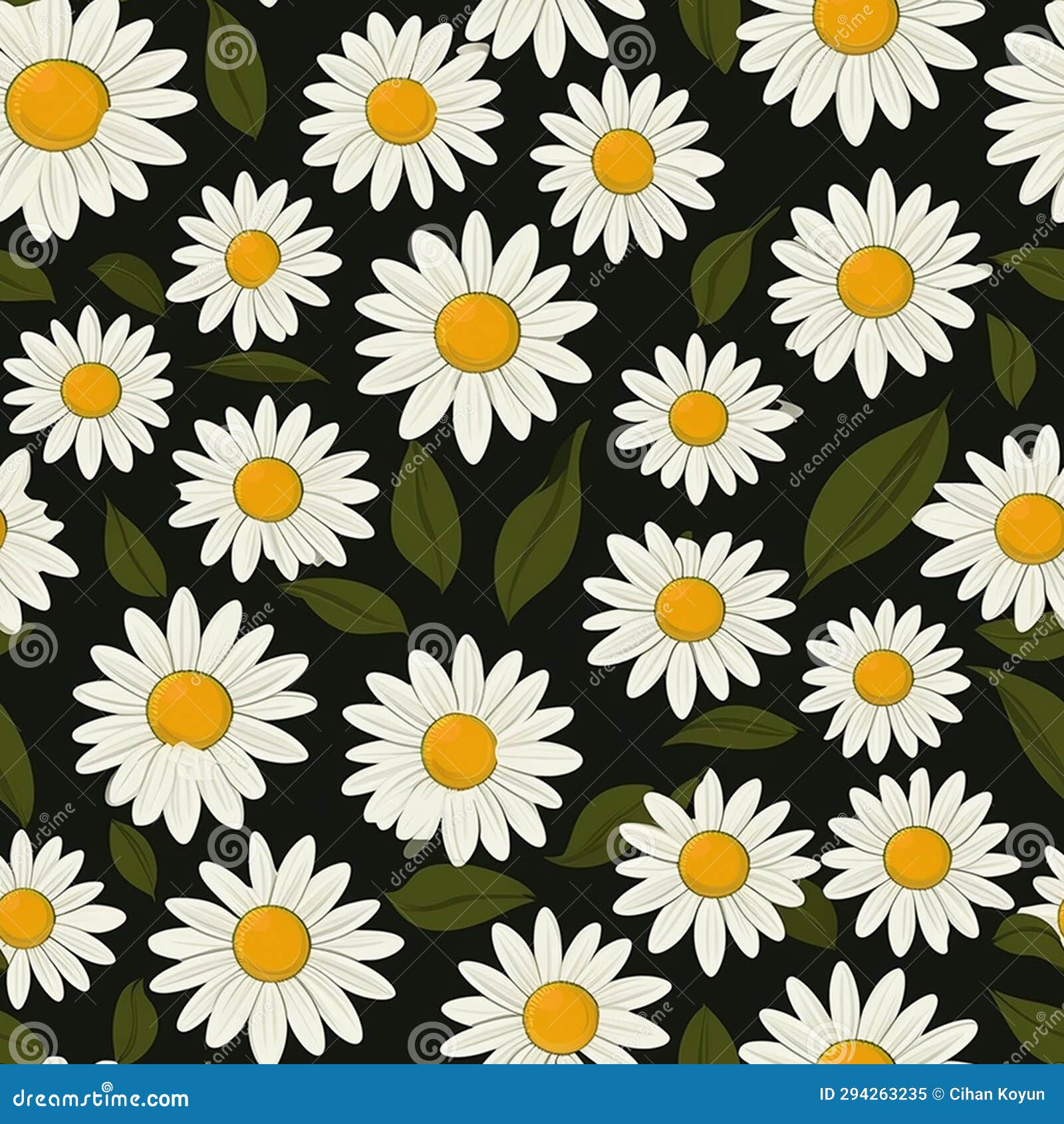 Modern Daisy Style for Minimalist Look Stock Illustration ...