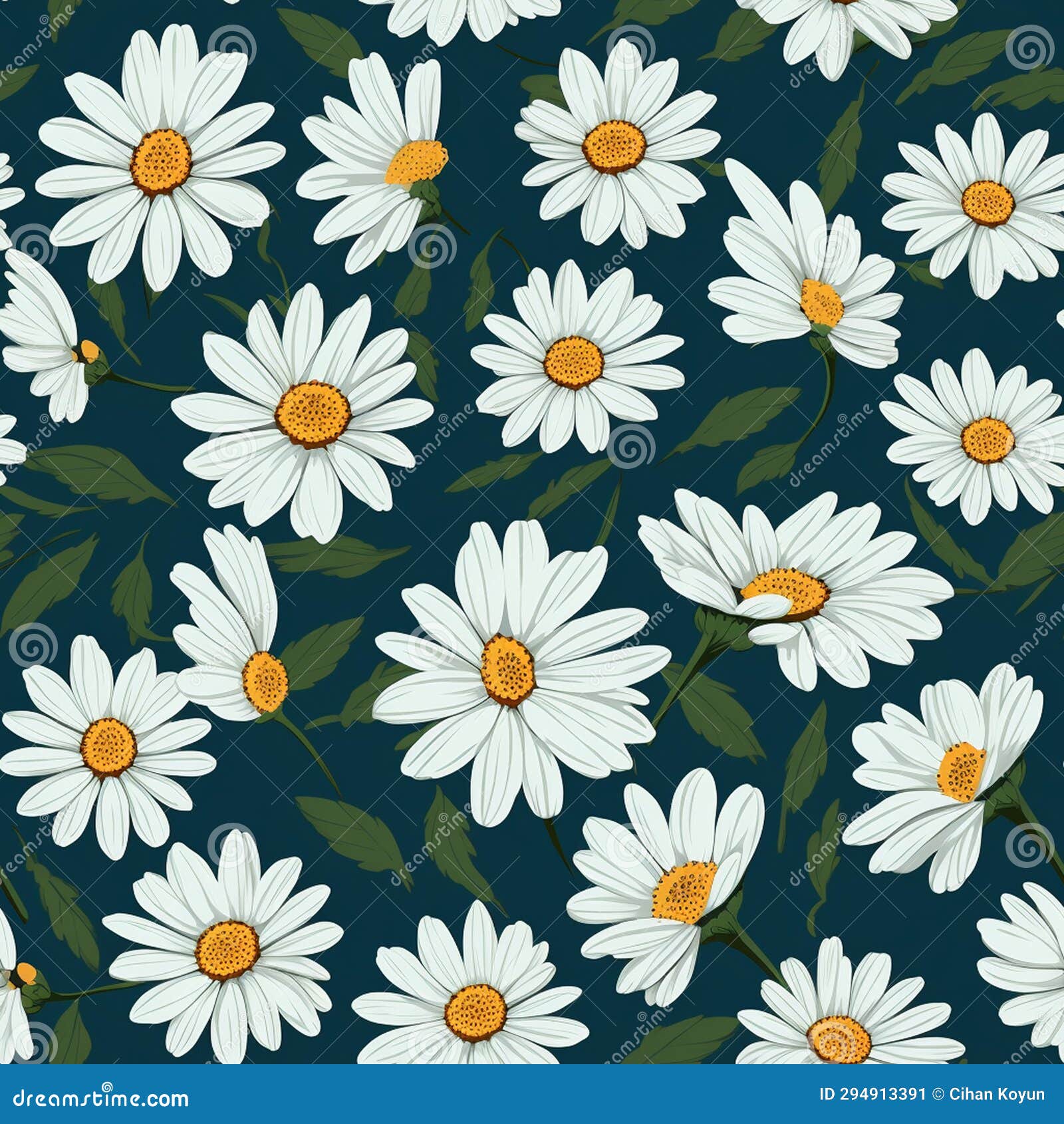 Modern Daisy Style for Minimalist Look Stock Illustration ...