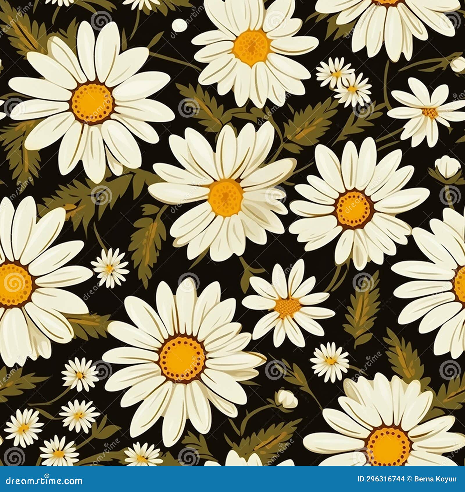 Modern Daisy Style for Minimalist Look Stock Illustration ...