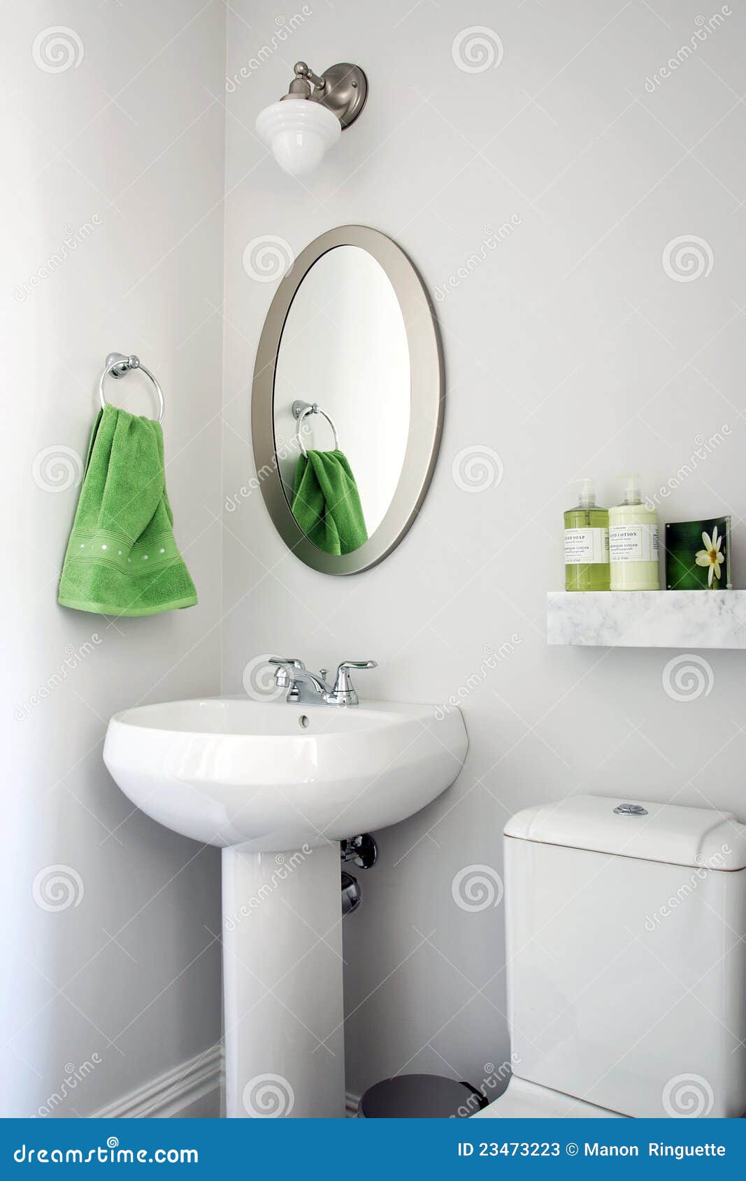 Modern Damestoilet stock afbeelding. Image of spiegel - 23473223