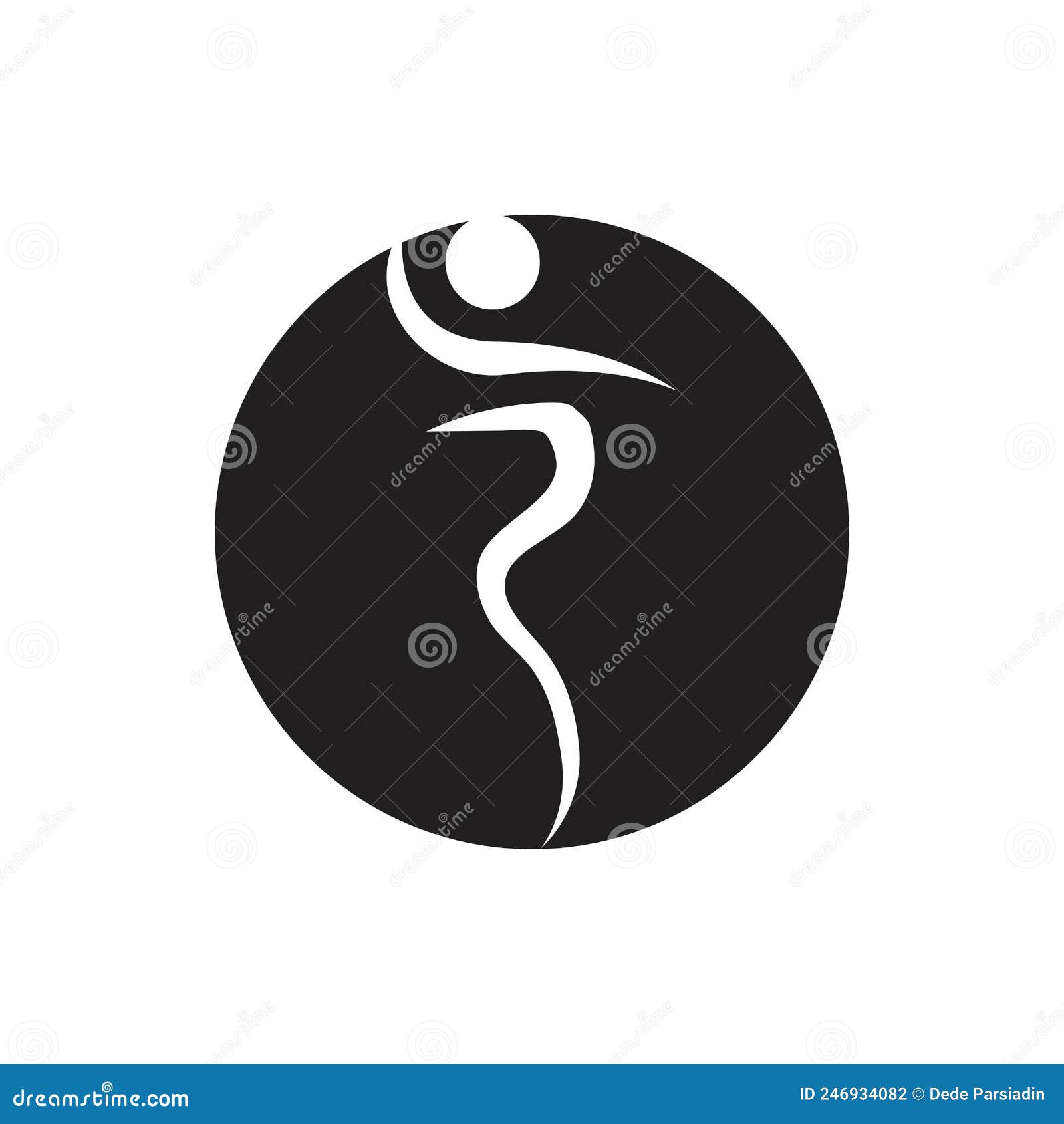 Dance Logo Vector Design Symbol Stock Vector - Illustration of wellness ...