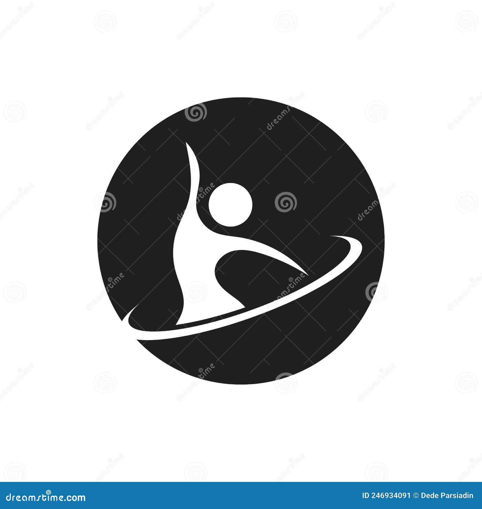 Dance Logo Vector Design Symbol Stock Vector - Illustration of jump ...