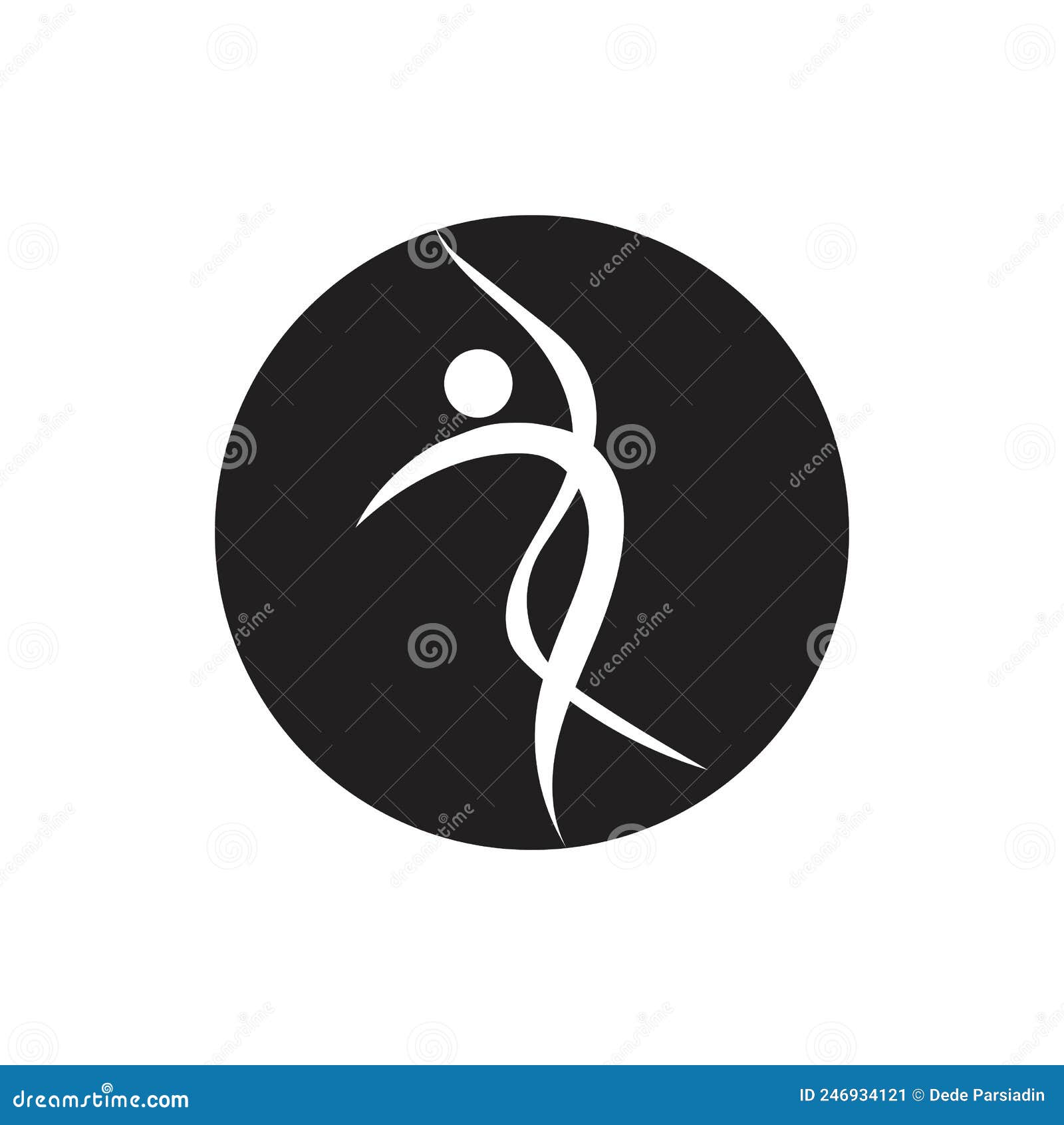 Dance Logo Vector Design Symbol Stock Vector - Illustration of ...