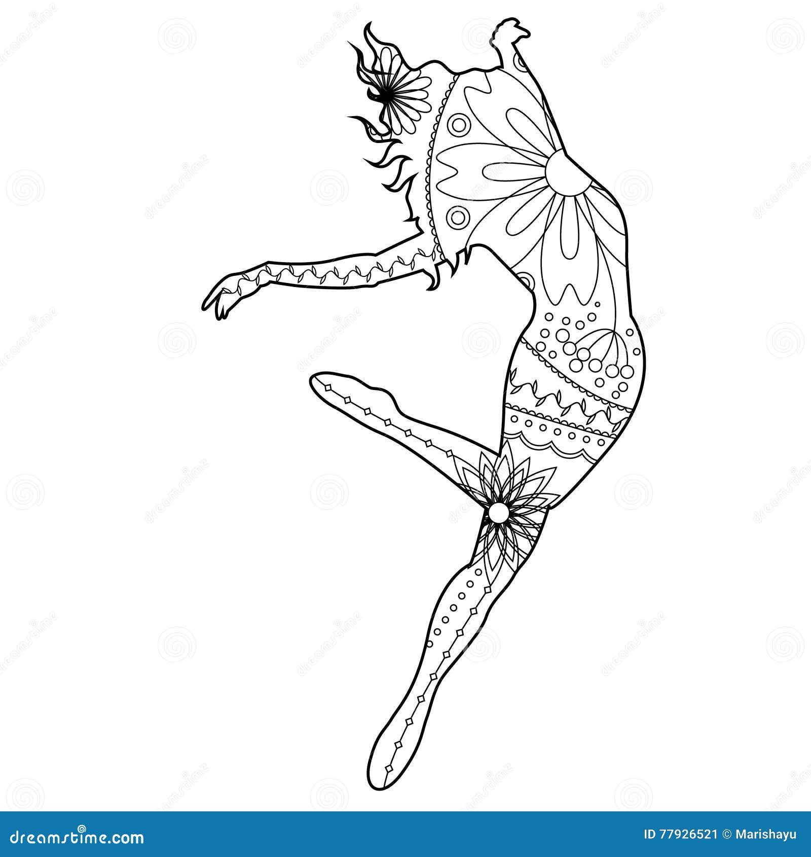 Modern Dance Coloring Pages