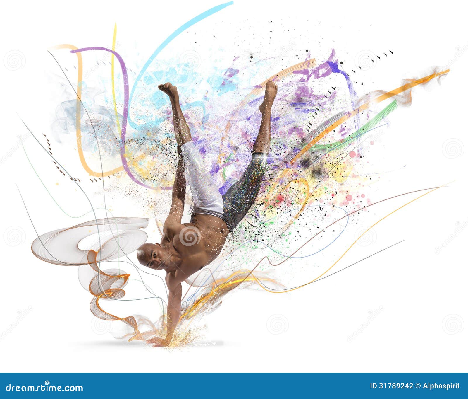 Modern dancer stock photo. Image of effect, colorful - 31789242