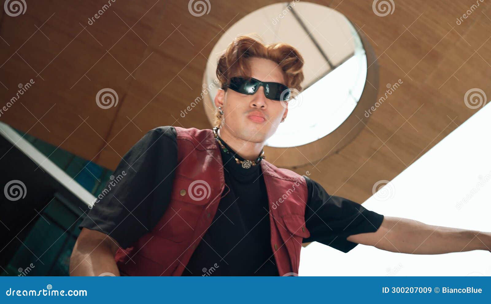 Modern Dancer Posing at Camera with Confident with Low Angle Camera ...