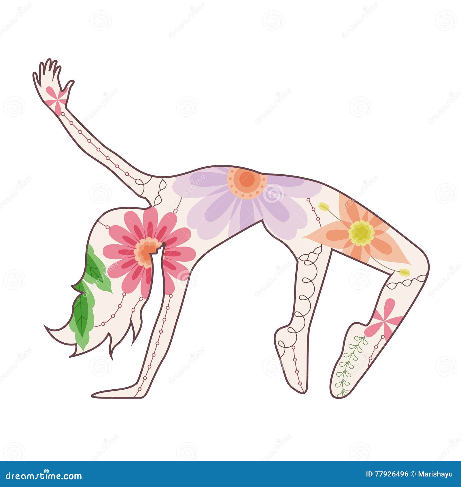 Modern Dancer Vector Illustration | CartoonDealer.com #64779486