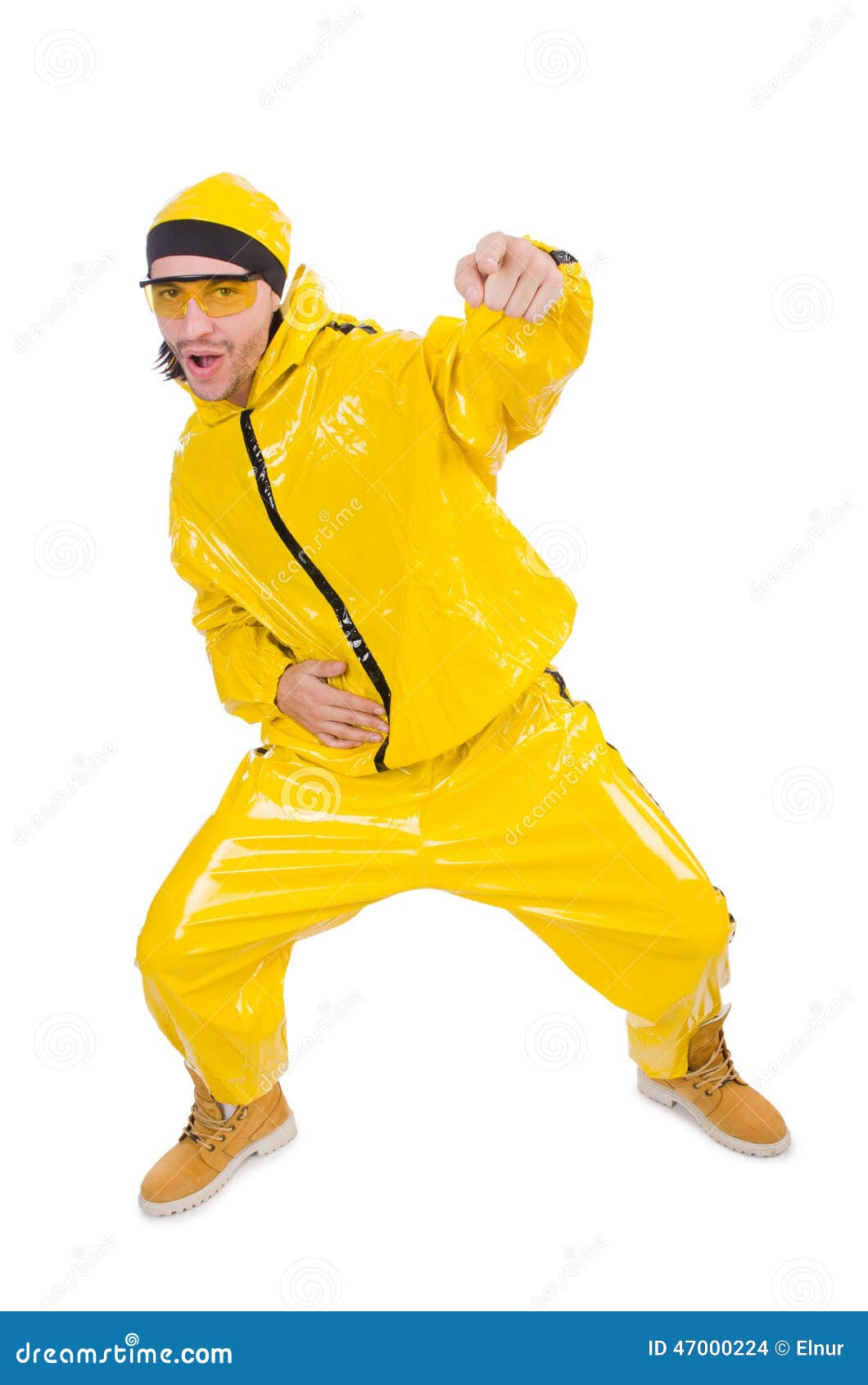 Modern Dancer in Yellow Dress Isolated Stock Photo - Image of culture ...