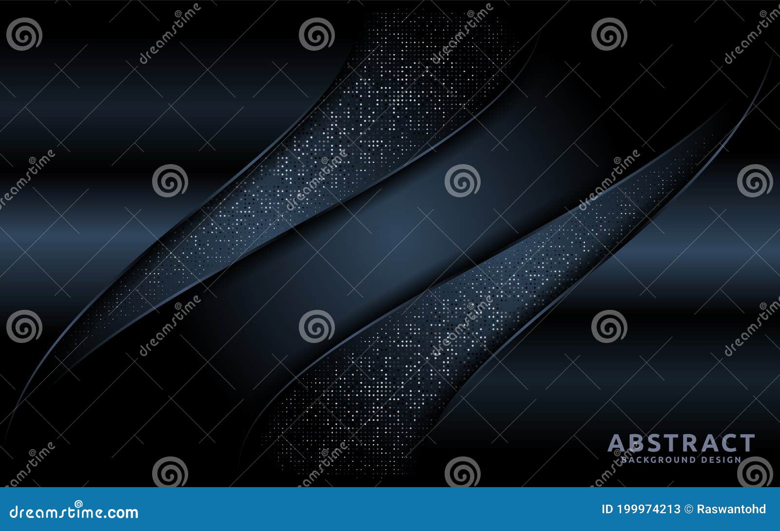 Modern Dark Background with Overlap Texture Layer Design Stock Vector ...