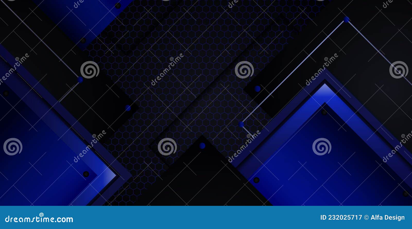 Modern Dark Blue Abstract Background Stock Illustration - Illustration ...