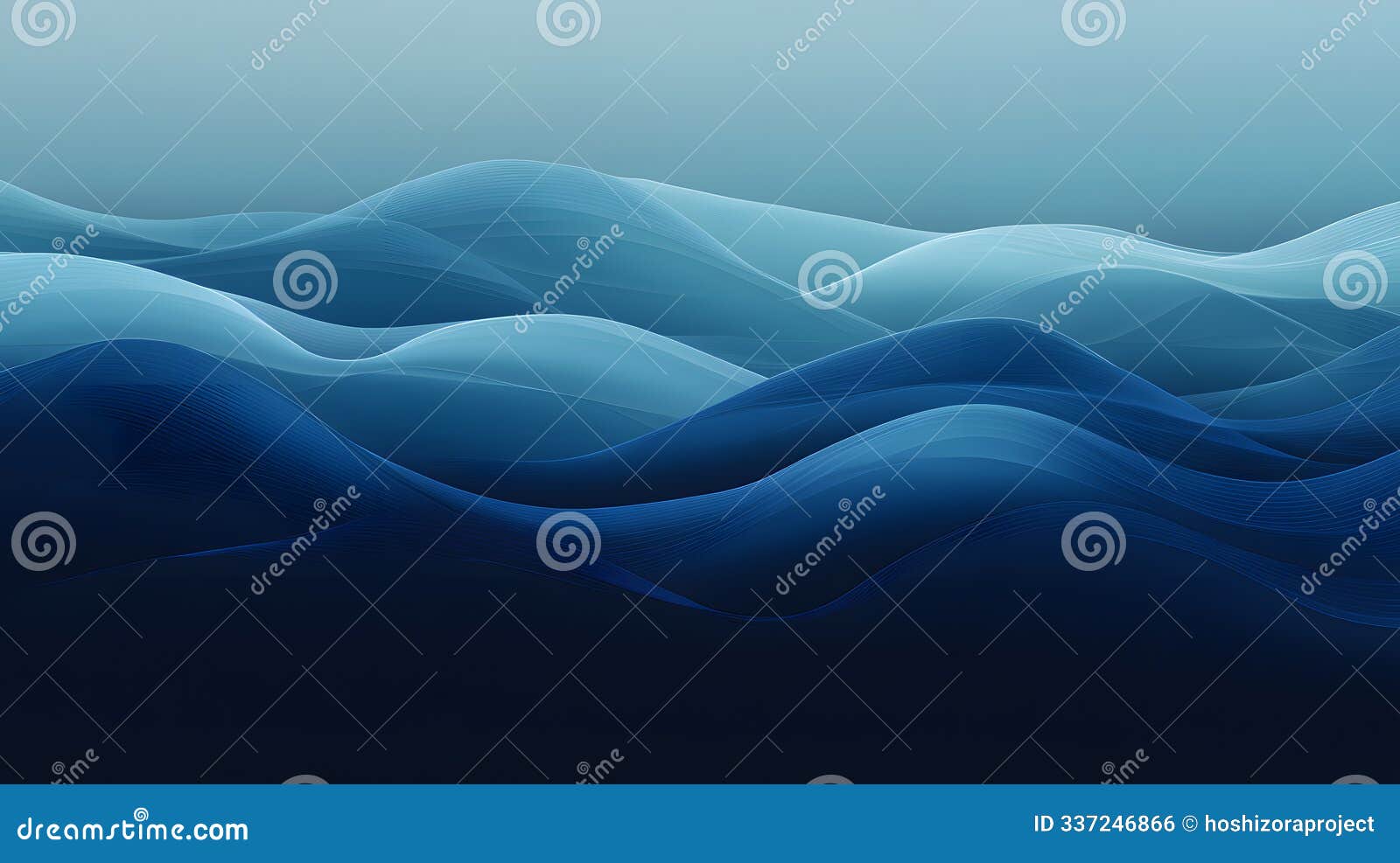 Modern Dark Blue Gradient Waves Transition Design Stock Illustration ...