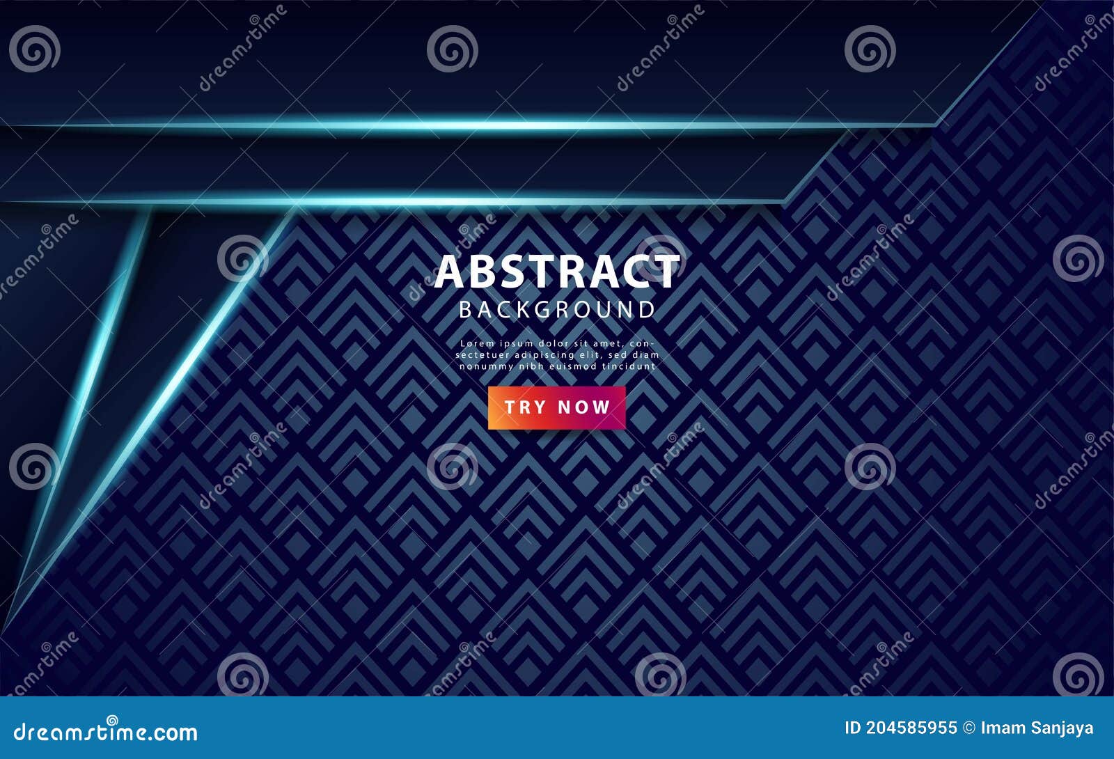 Modern Dark Blue Overlay Layers Background. Realistic Light Effect on ...
