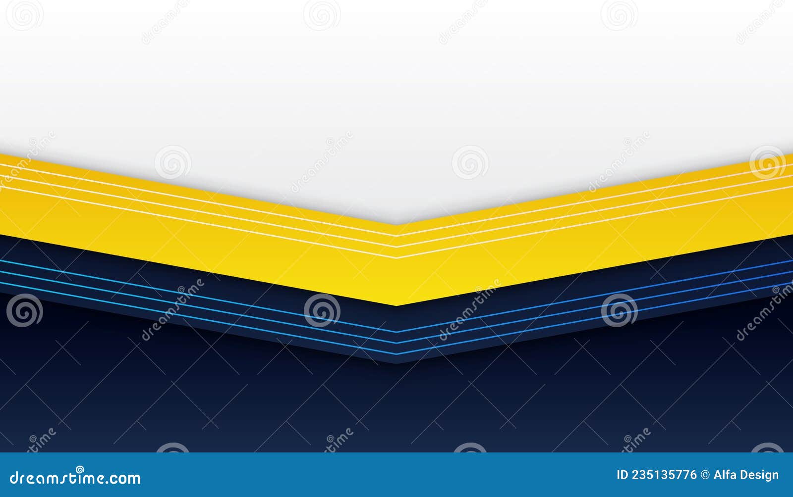 Modern Dark Blue and Yellow Abstract Background Stock Illustration ...