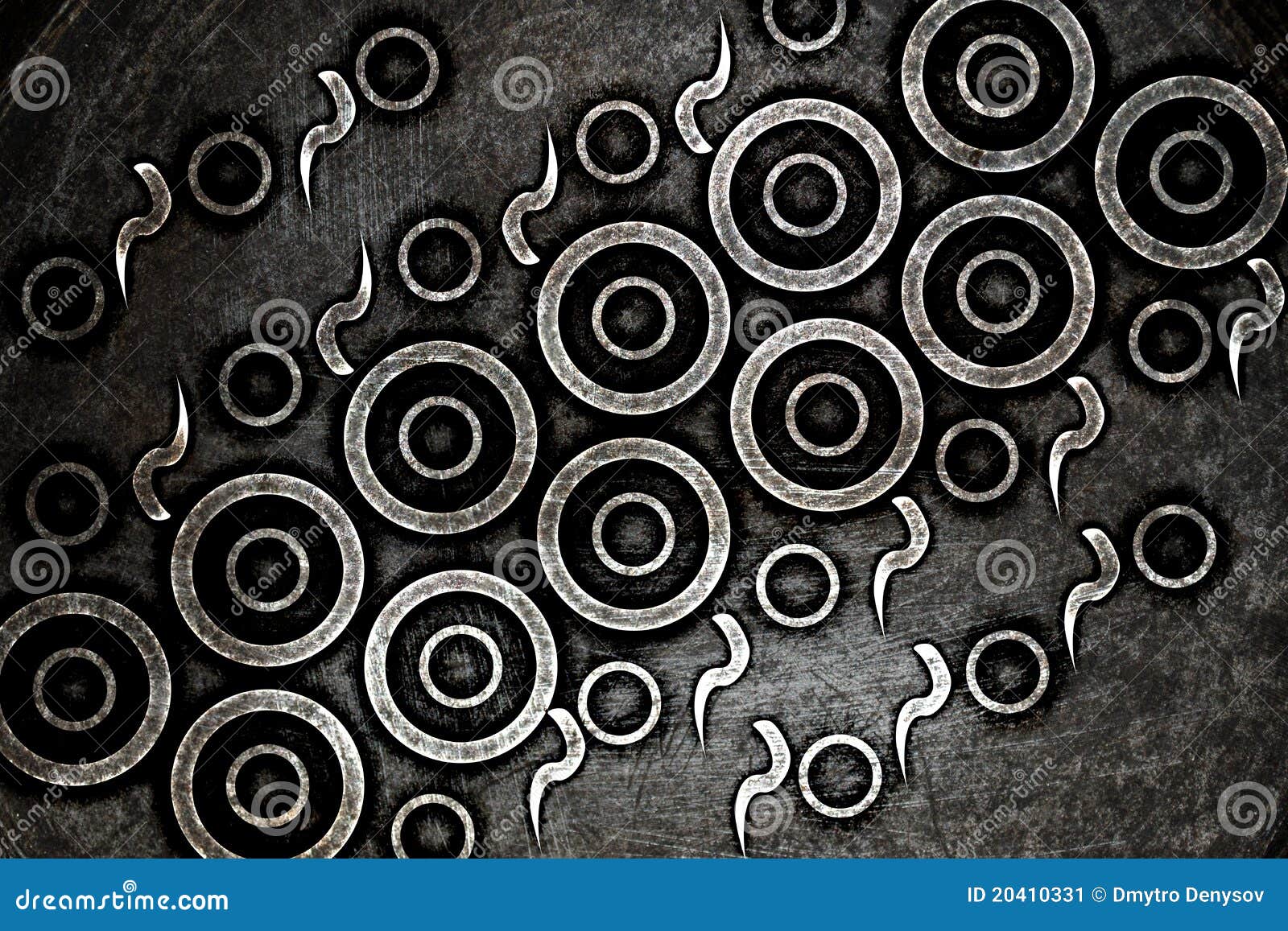 Modern Dark Circles Background Stock Illustration - Illustration of ...