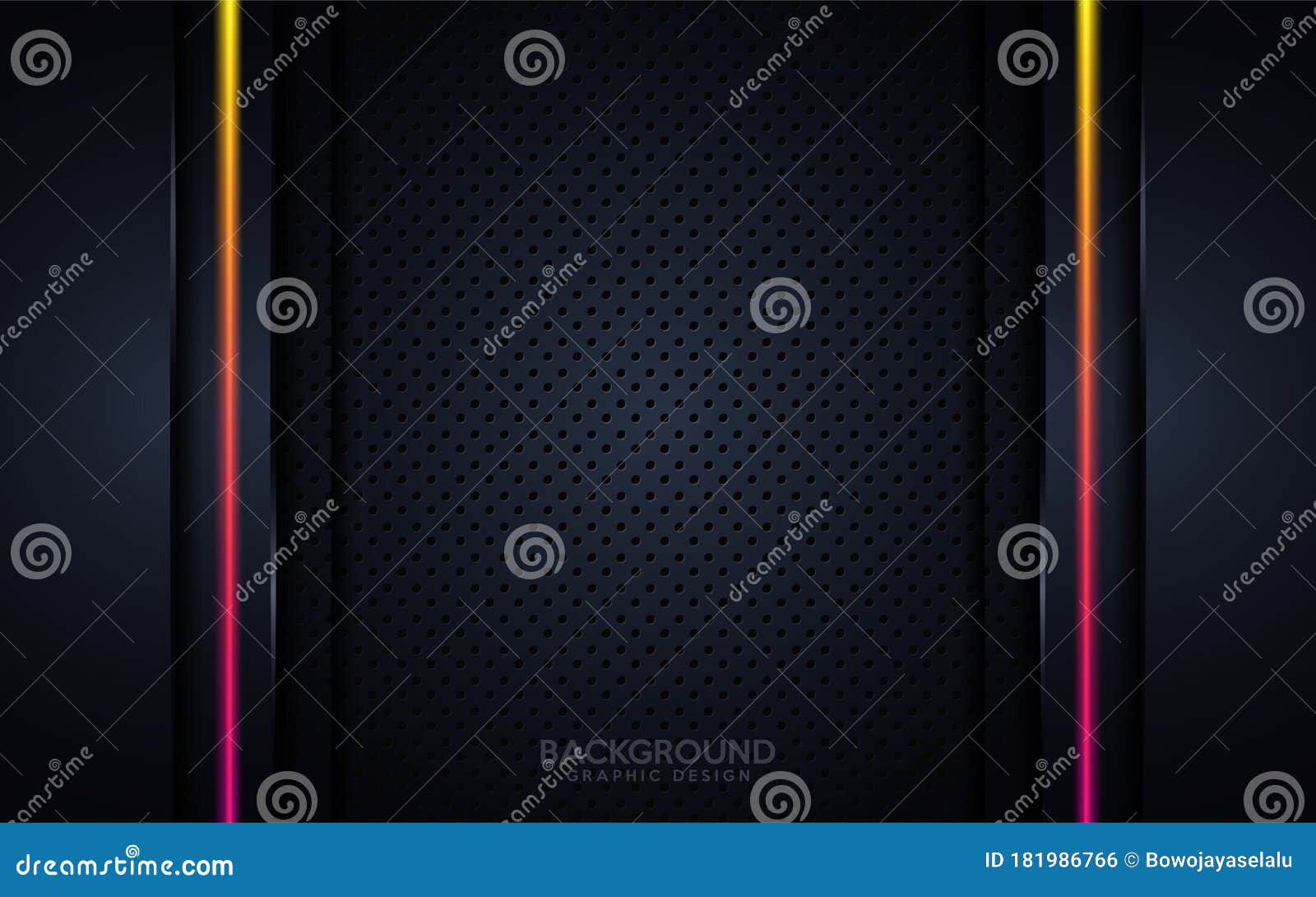 Modern Dark Colorful Luminous Background. Vector Graphic Illustration ...