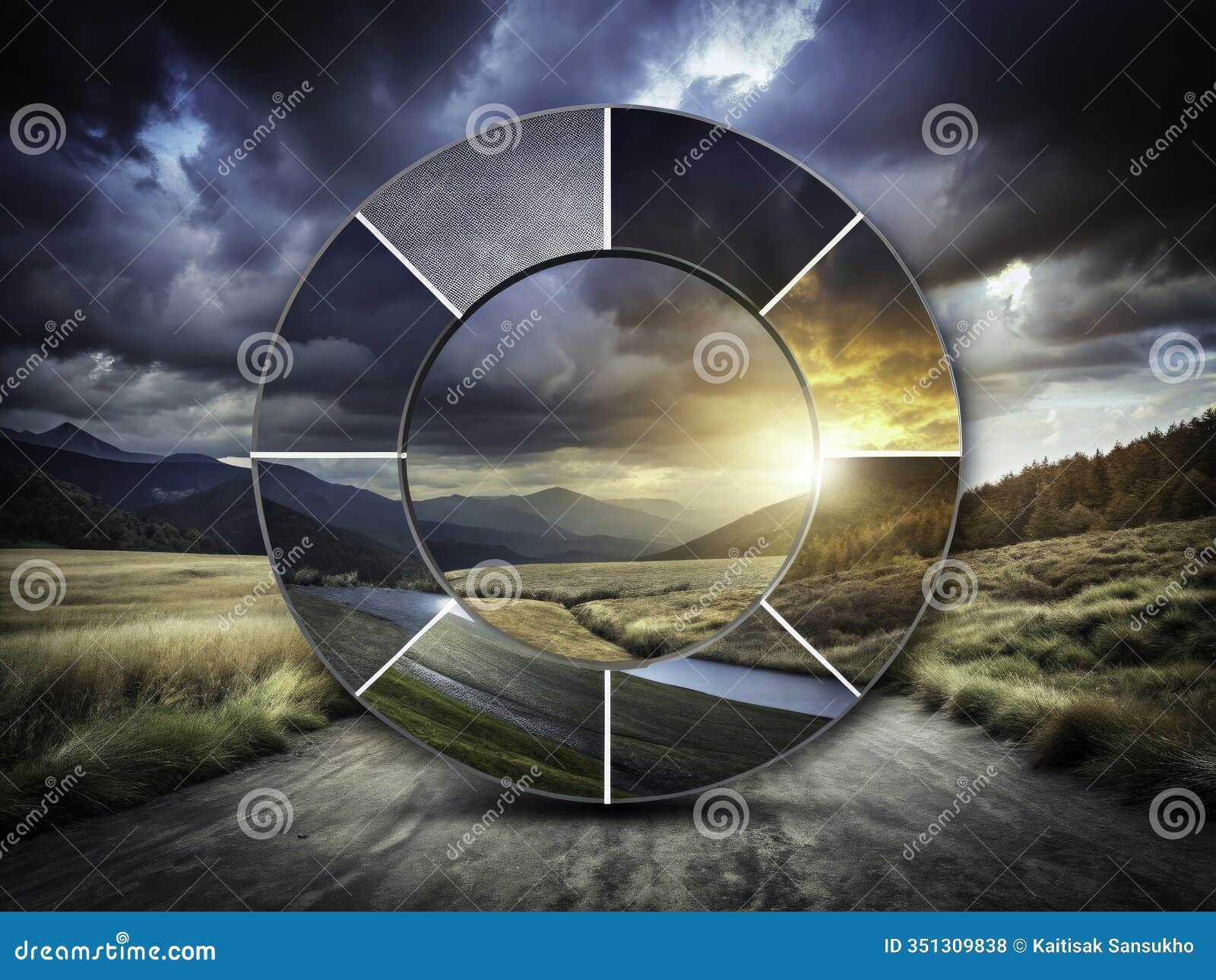 Modern Dark Cycle Infographic a 4Stage Process Diagram for Stunning ...