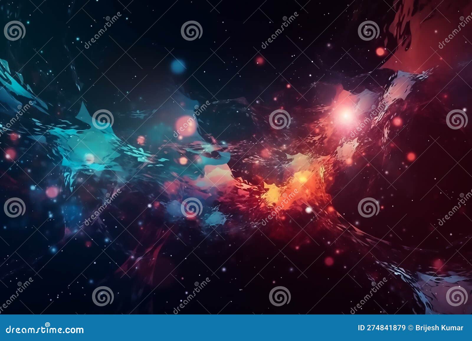 Modern Dark Galaxy Abstract Background. AI Generated Stock Illustration ...