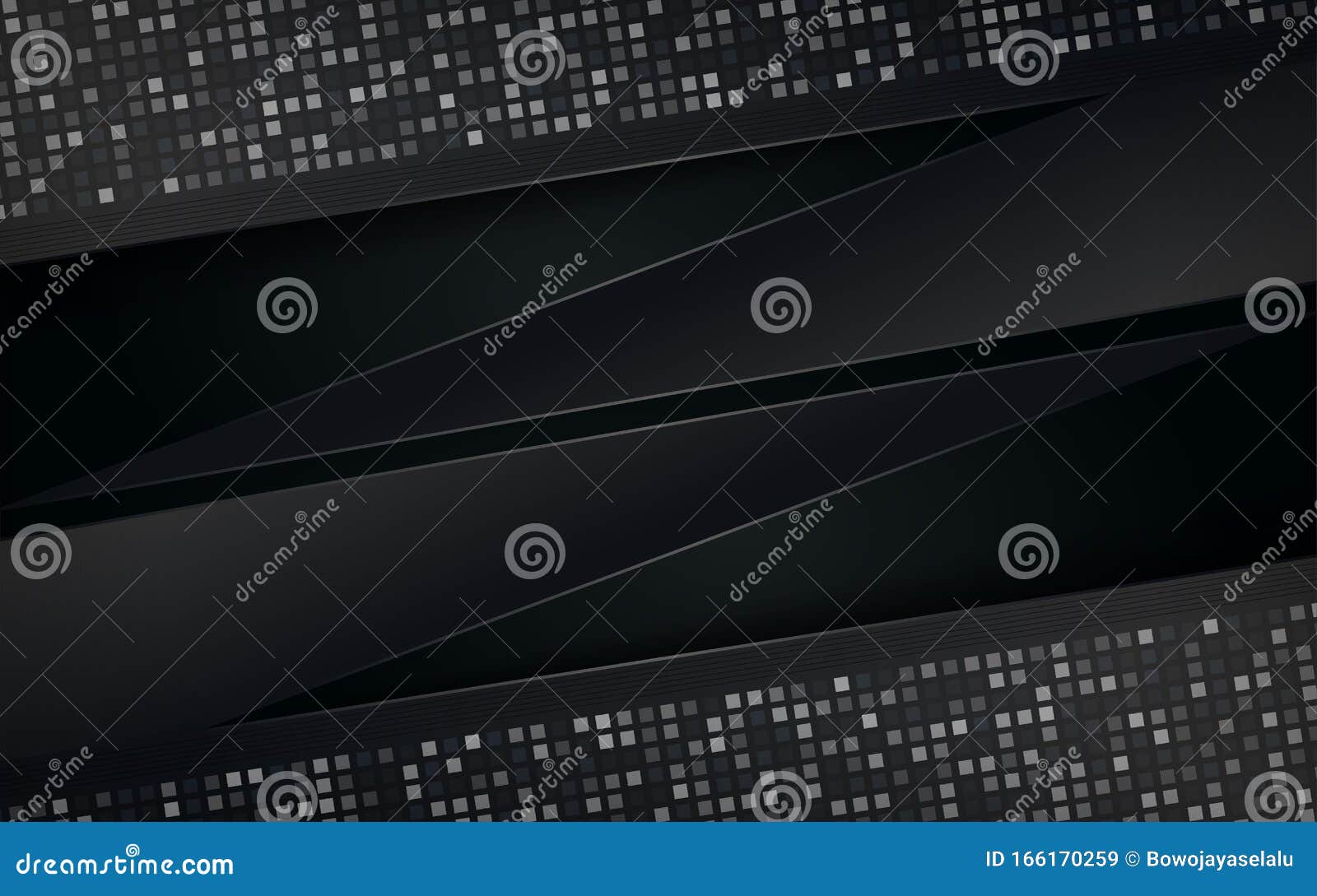 Modern Dark Tech Digital Background with Abstract Style and Overlap ...